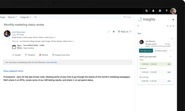Microsoft MyAnalytics - Productivity Insights in Microsoft 365